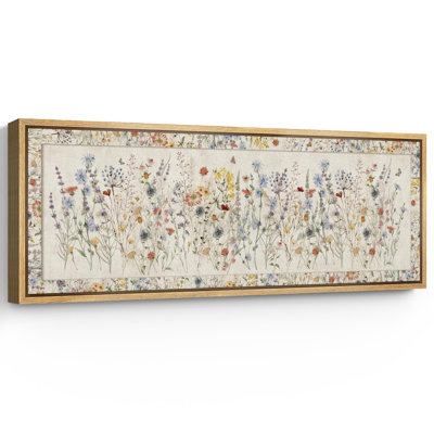 IDEA4WALL Vibrant Wildflower Watercolor Botanical & Reviews | Wayfair